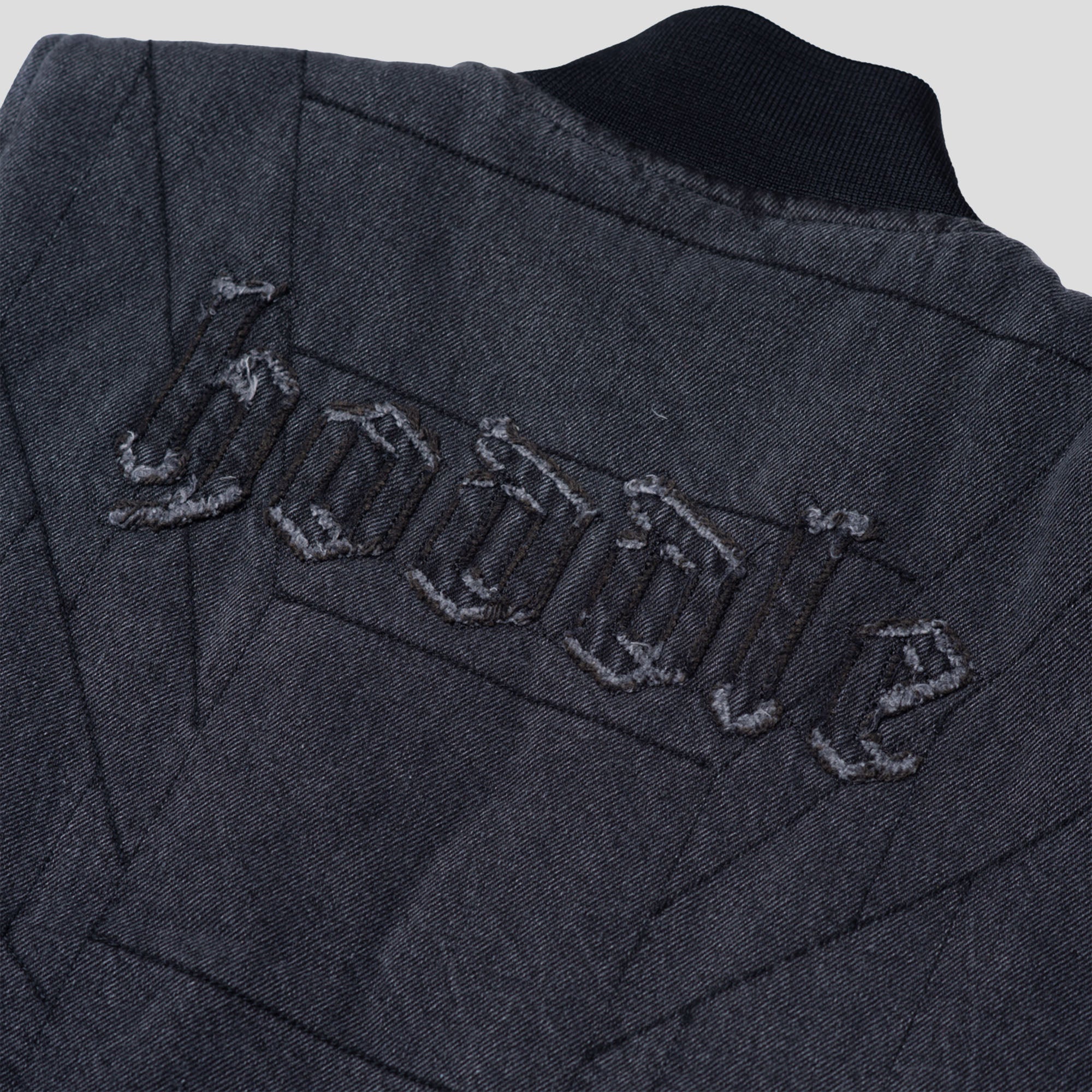 Hoddle Zip Up Carpenter Vest - Black Denim Wash – Pass~Port