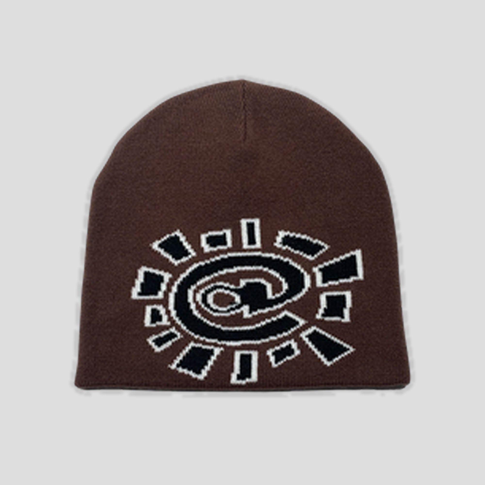 Always Do What You Should Do Reversible Skull Beanie - Brown – Pass~Port