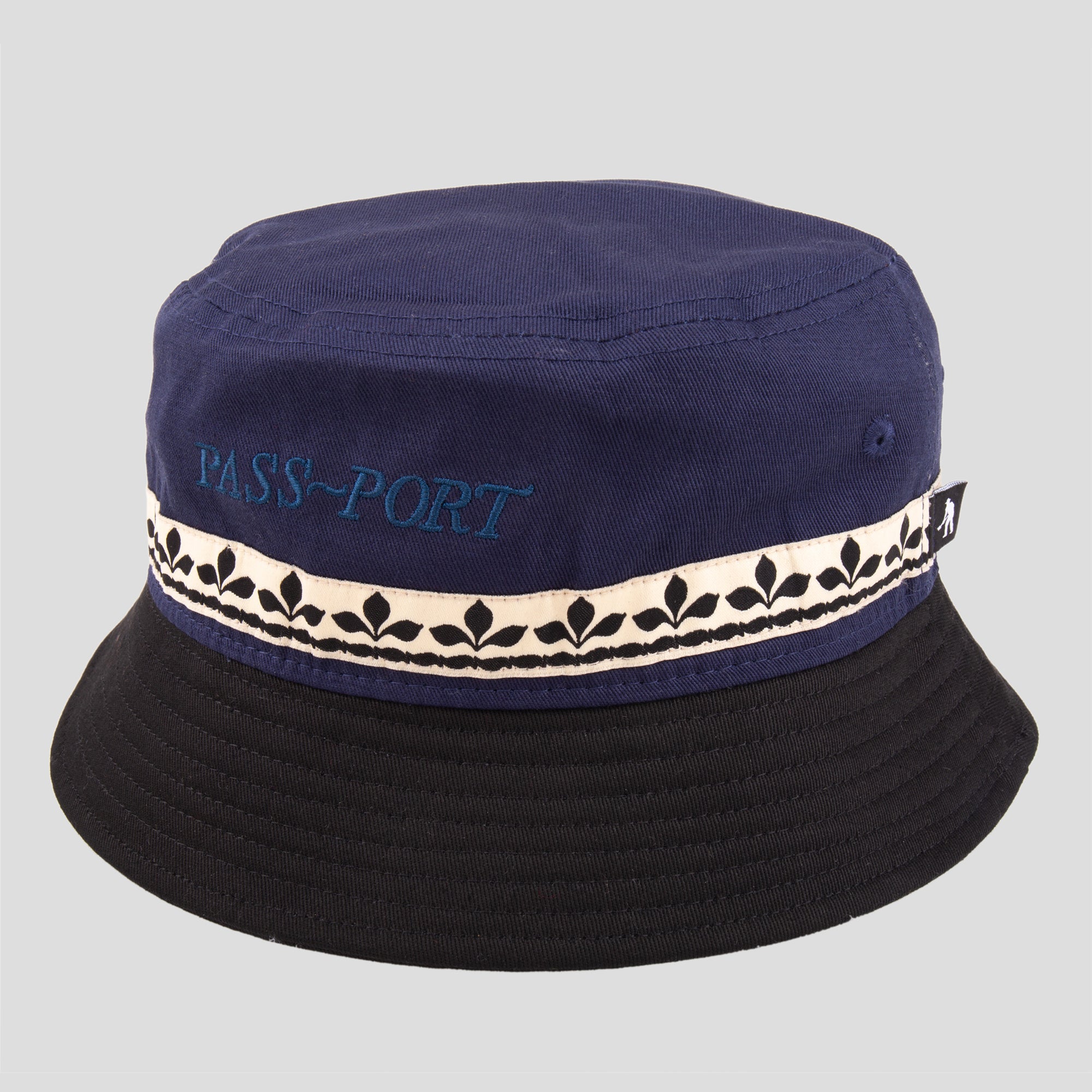 PASS~PORT "ORNATE RIBBON" BUCKET HAT NAVY – Pass~Port