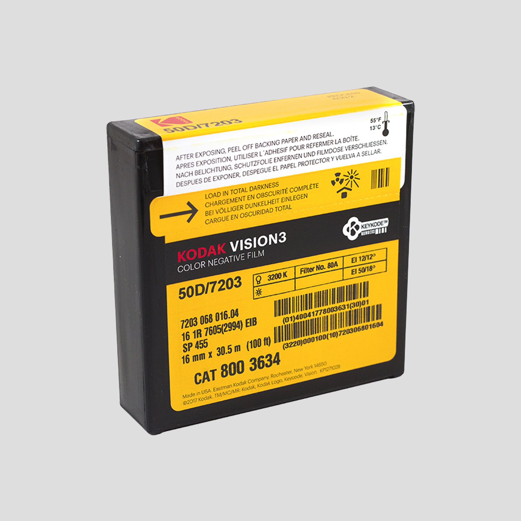KODAK "VISION3 50D/7203" 16MM FILM 100FT – Pass~Port