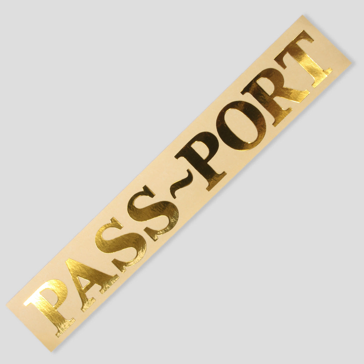 PASS~PORT OFFICIAL DIE CUT STICKER GOLD – Pass~Port