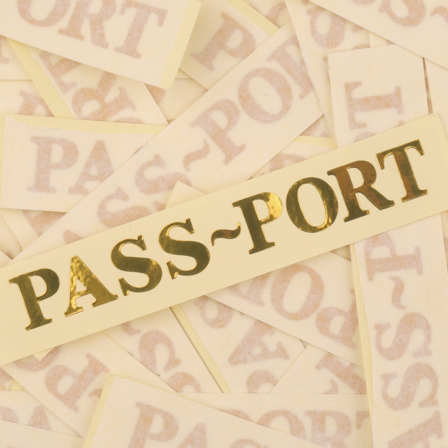 PASS~PORT OFFICIAL DIE CUT STICKER GOLD – Pass~Port