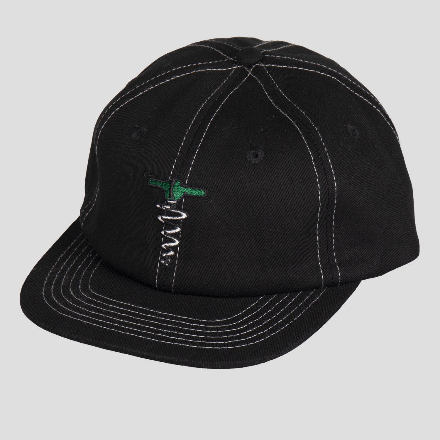 Pass~Port Corkscrew 5 Panel Cap - Black