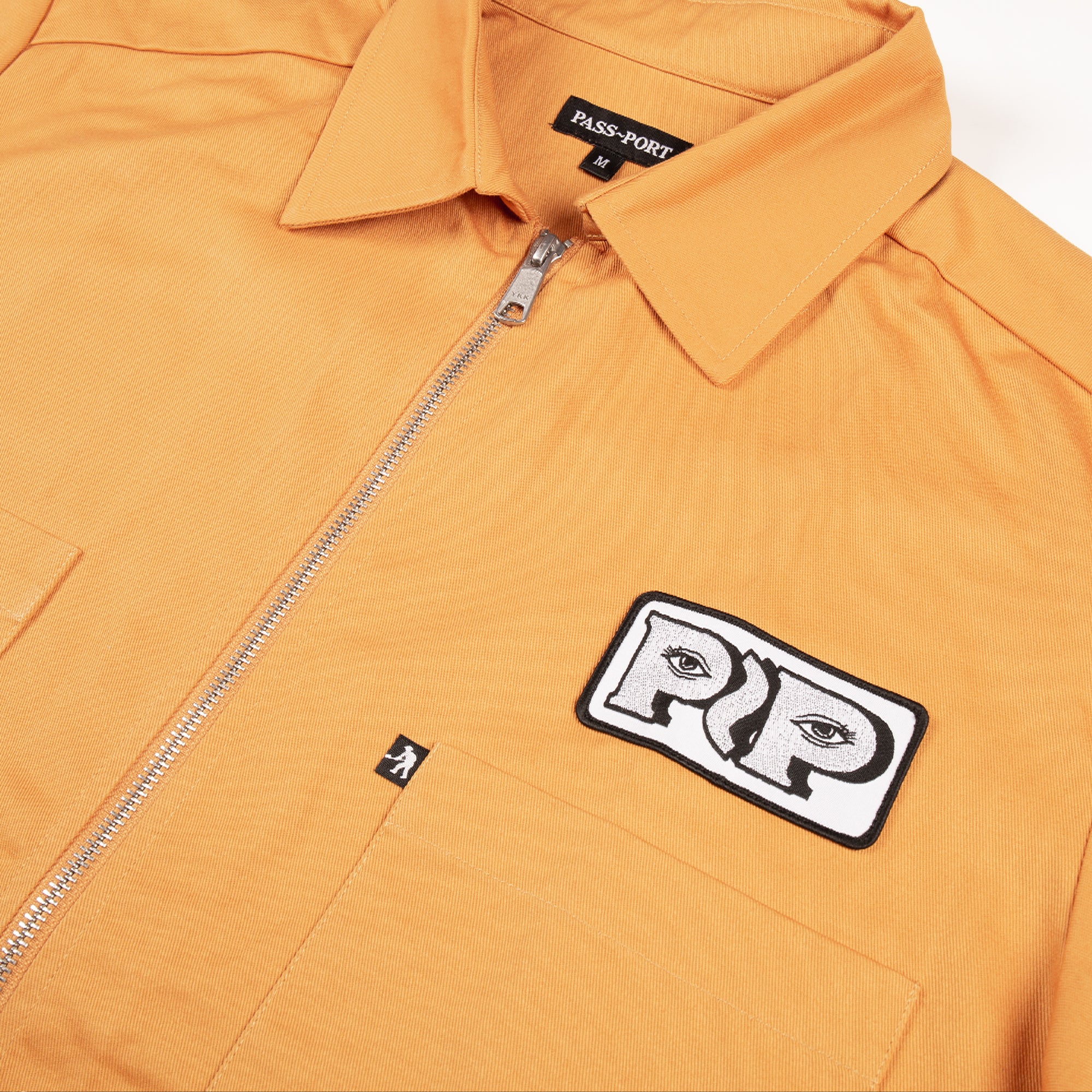 PASS~PORT "WORKERS ZIP UP" S/S SHIRT MUSTARD – Pass~Port